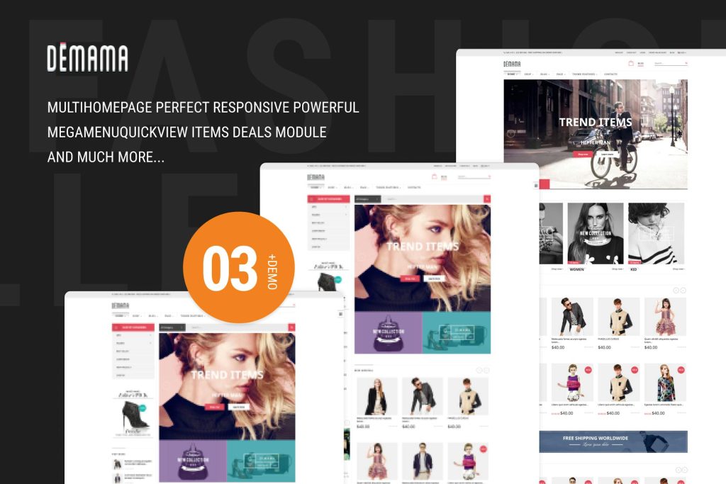 ST Demama - Shopify Template Shopify Theme Sections, Multiple layout header, footer, content ...