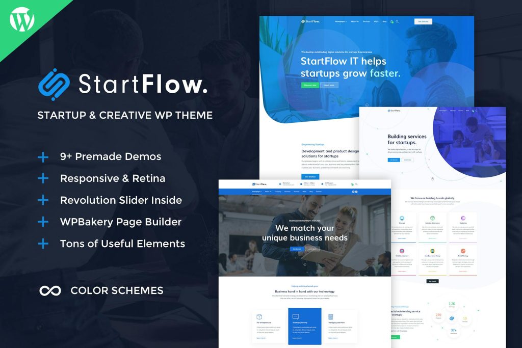 StartFlow - Creative Multipurpose WordPress Theme Powerful Drag and ...