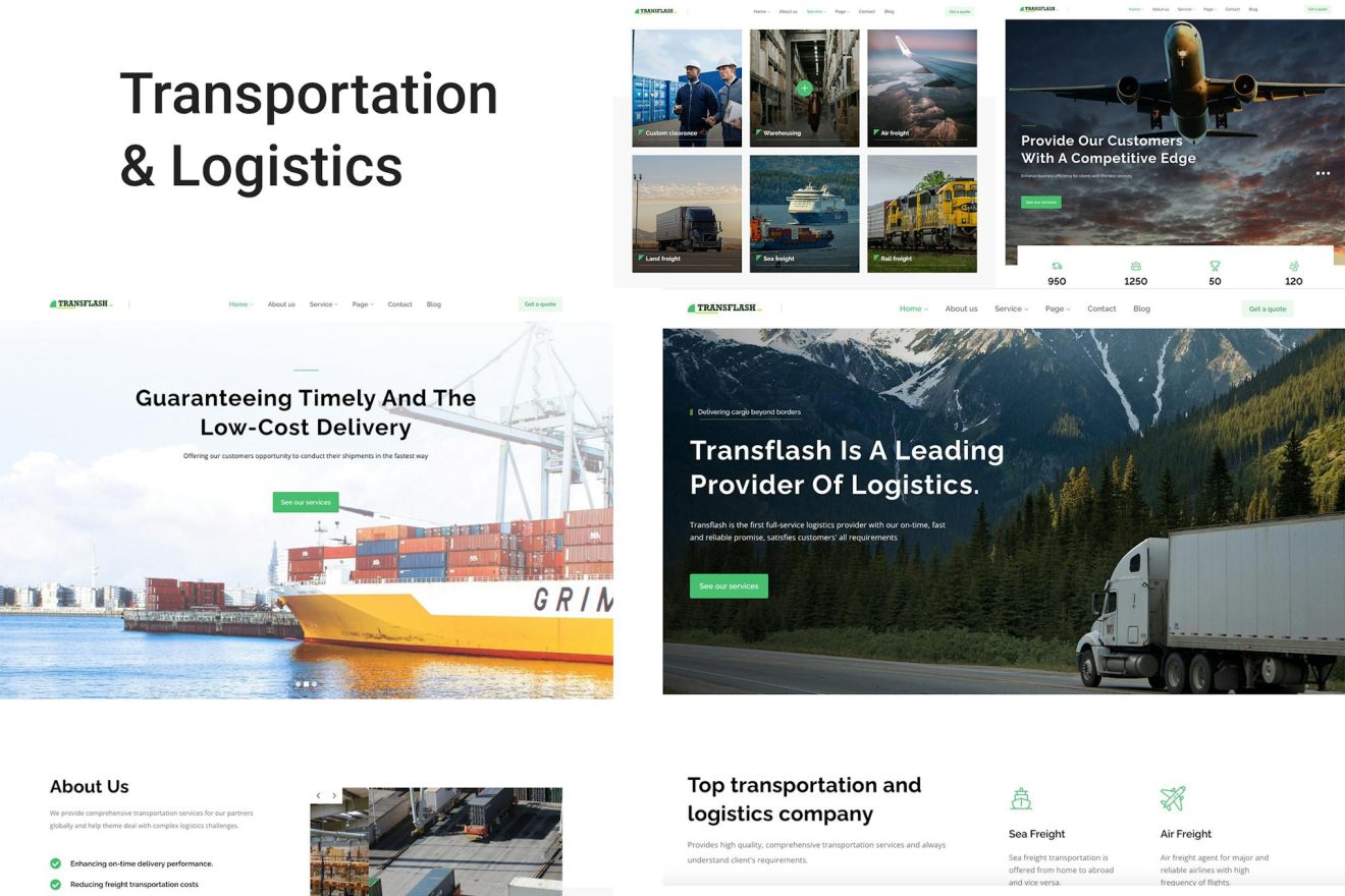 Transportation and Logistics Theme - Transflash logistics services and ...