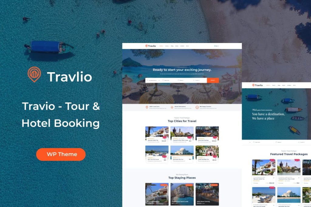 Travlio - Travel Booking WordPress Theme - Prime Access