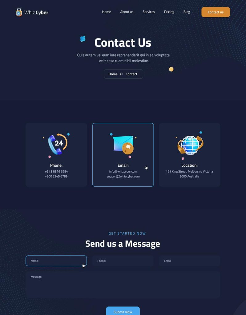 WhizCyber | Cyber Security WordPress Theme Cyber Security WordPress ...