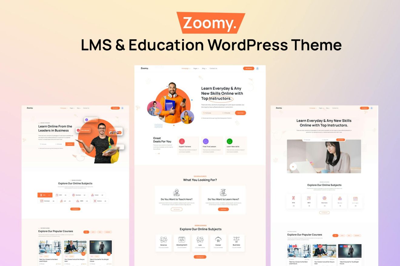 Zoomy - LMS & Education WordPress Theme Learning Management System (LMS) - Prime Access