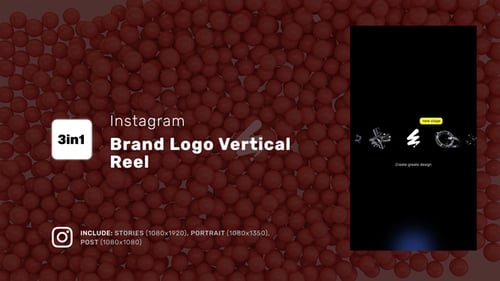 Brand Logo Vertical Reel After Effects Template - Prime Access