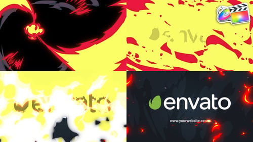 Fire Logo Opener | FCPX Apple Motion Template - Prime Access