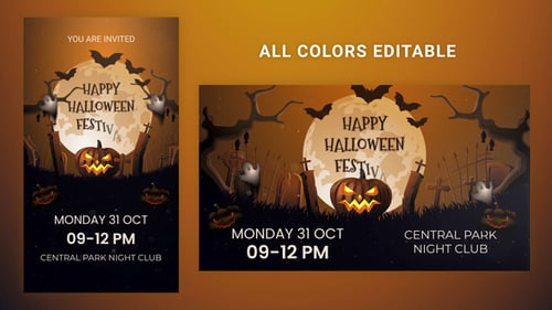 Halloween Party After Effect Template - Prime Access