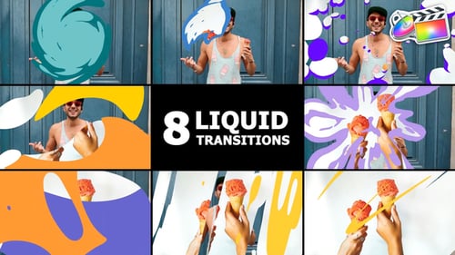 Liquid Transitions | FCPX Apple Motion Template - Prime Access