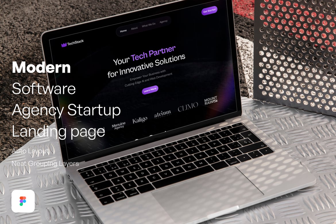 Modern Software Agency Startup Landing page Figma Design - Prime Access