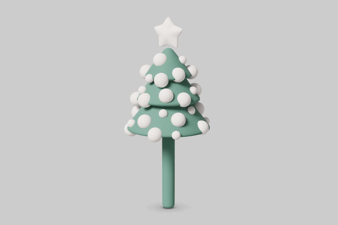 Stylized Christmas tree 3D Model - Prime Access