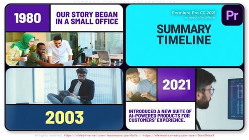 Summary Timeline Presentation Premiere Pro Template - Prime Access