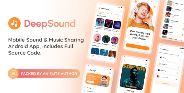DeepSound Android- Mobile Sound & Music Sharing Platform Mobile Android ...
