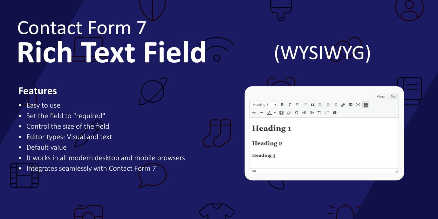 Rich Text Field for Contact Form 7 - Prime Access