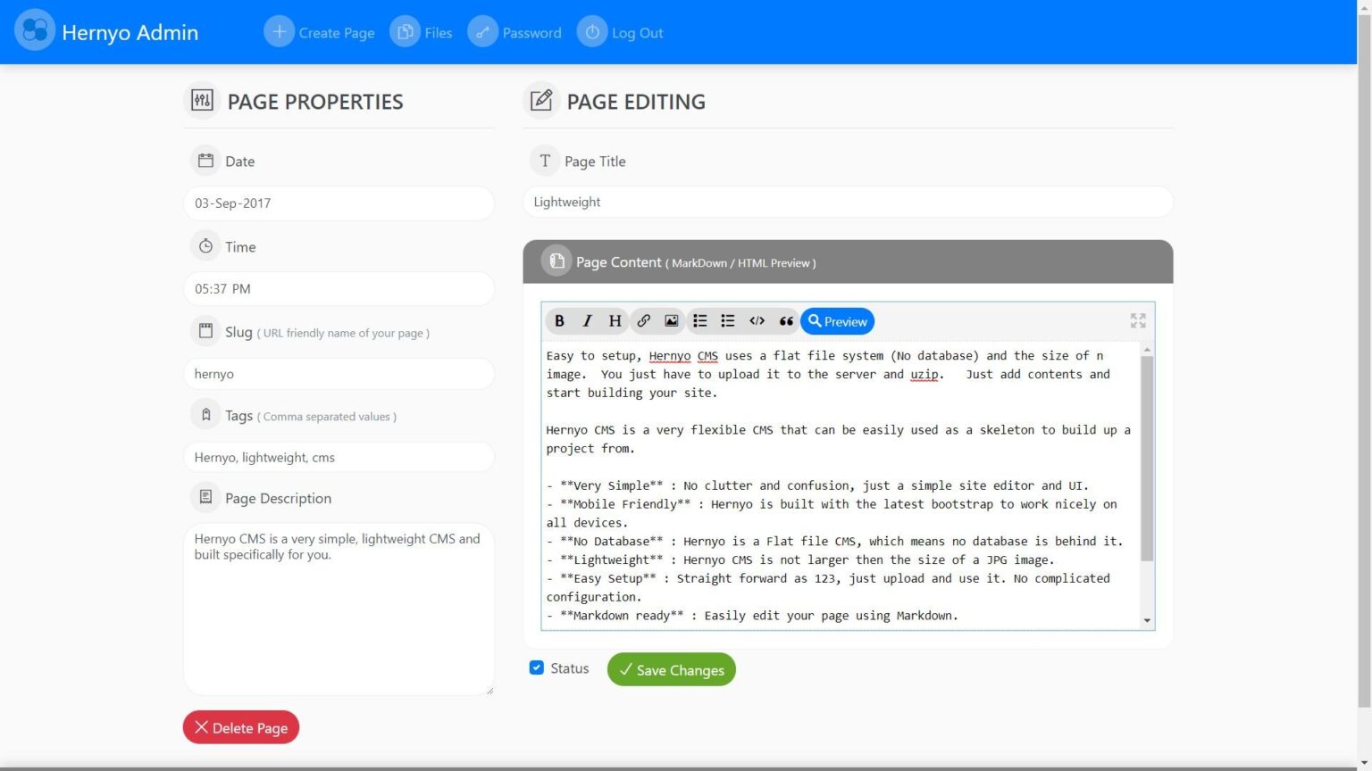 Henry CMS - Lightweight CMS Without Database - Prime Access